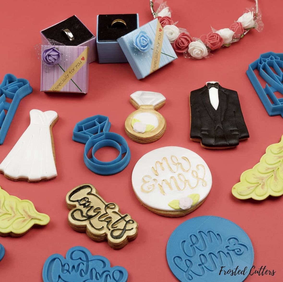 Cookie Cutters - Wedding and Engagement | Frosted Cutters – Tagged ...