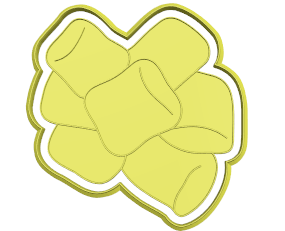 Multi Marshmallow cookie cutter with stamp – Frosted Cutters