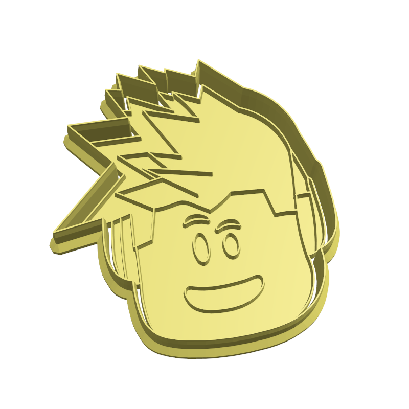 Roblox face Poke cookie cutter and stamp – Frosted Cutters