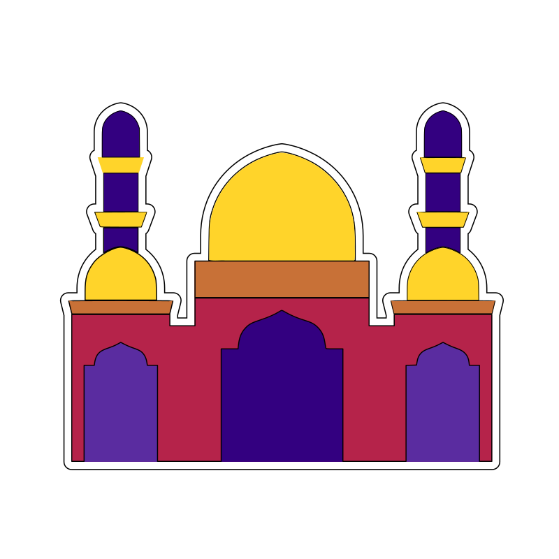 Mosque Cookie Cutter and STAMP – Frosted Cutters