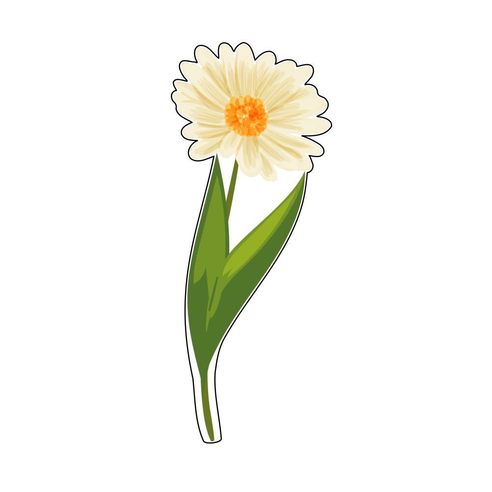 Daisy flower cookie cutter – Frosted Cutters