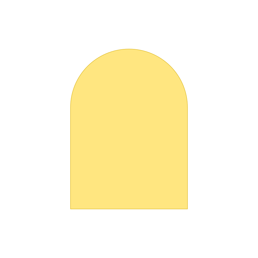 Window arch cookie cutter – Frosted Cutters