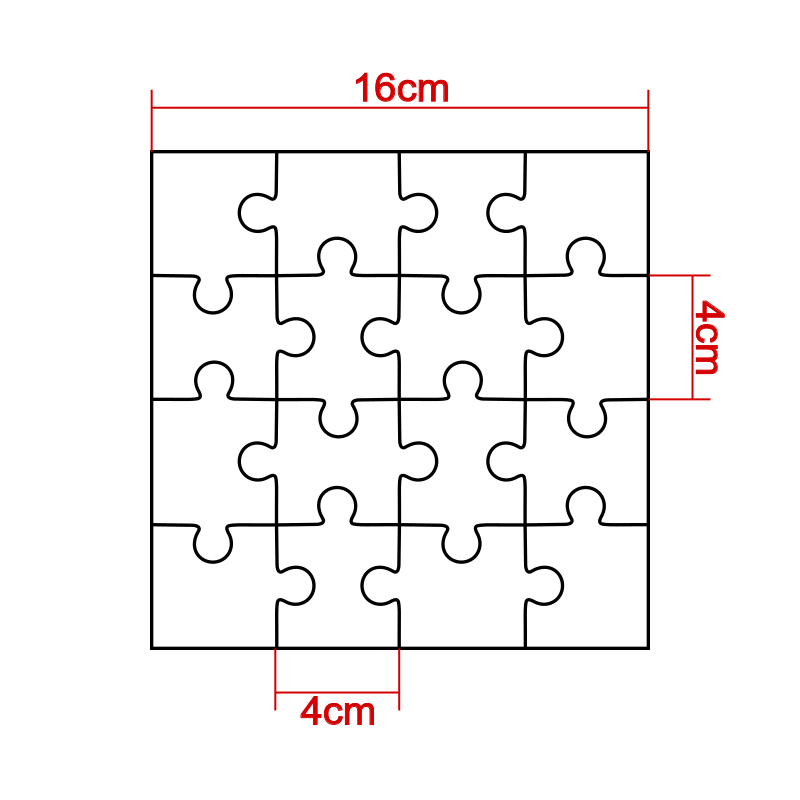 Interlocking Jig-saw puzzle multi-cutter – Frosted Cutters