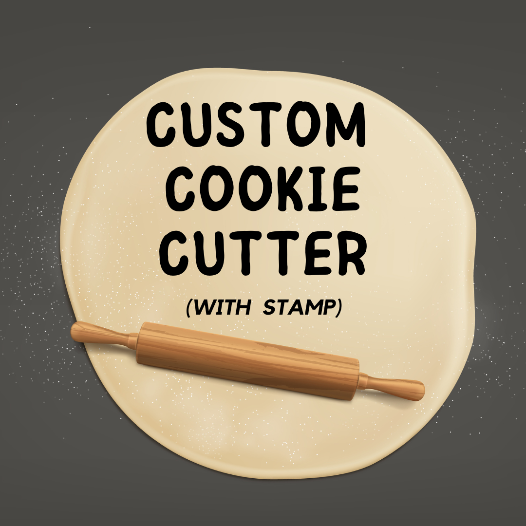 Custom Design Cookie Cutter with Stamp – Frosted Cutters
