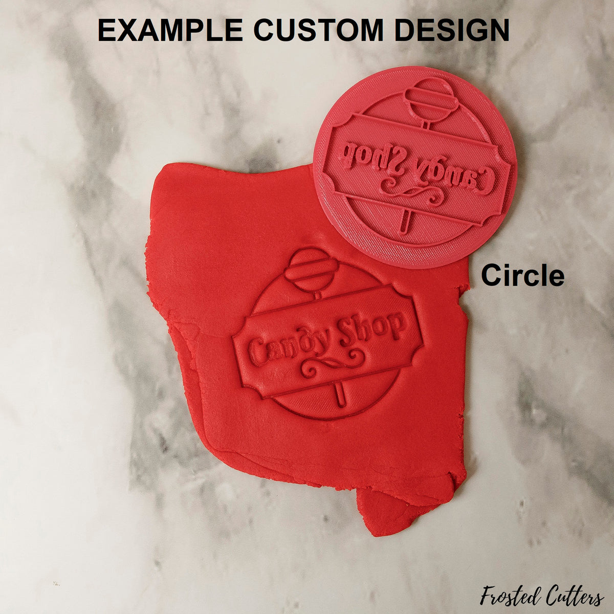 Custom Design Cookie Stamp – Frosted Cutters