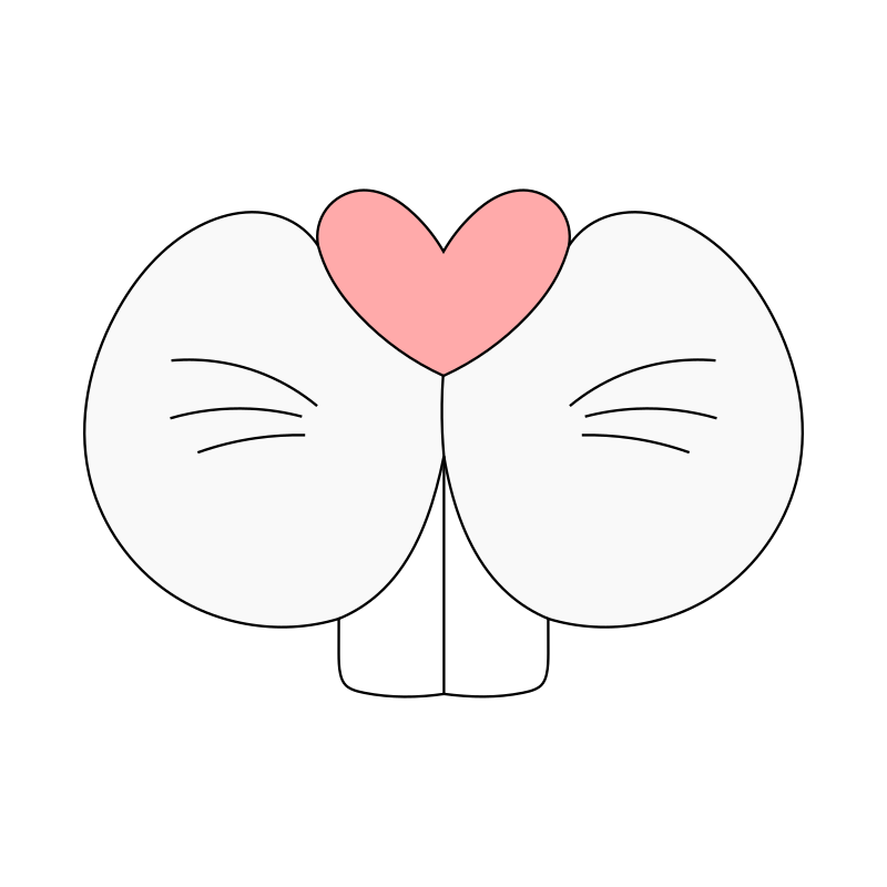 Bunny rabbit nose and mouth cookie cutter and stamp – Frosted Cutters