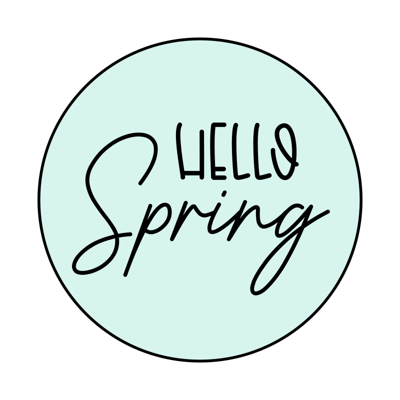 Hello Spring lettering stamp – Frosted Cutters