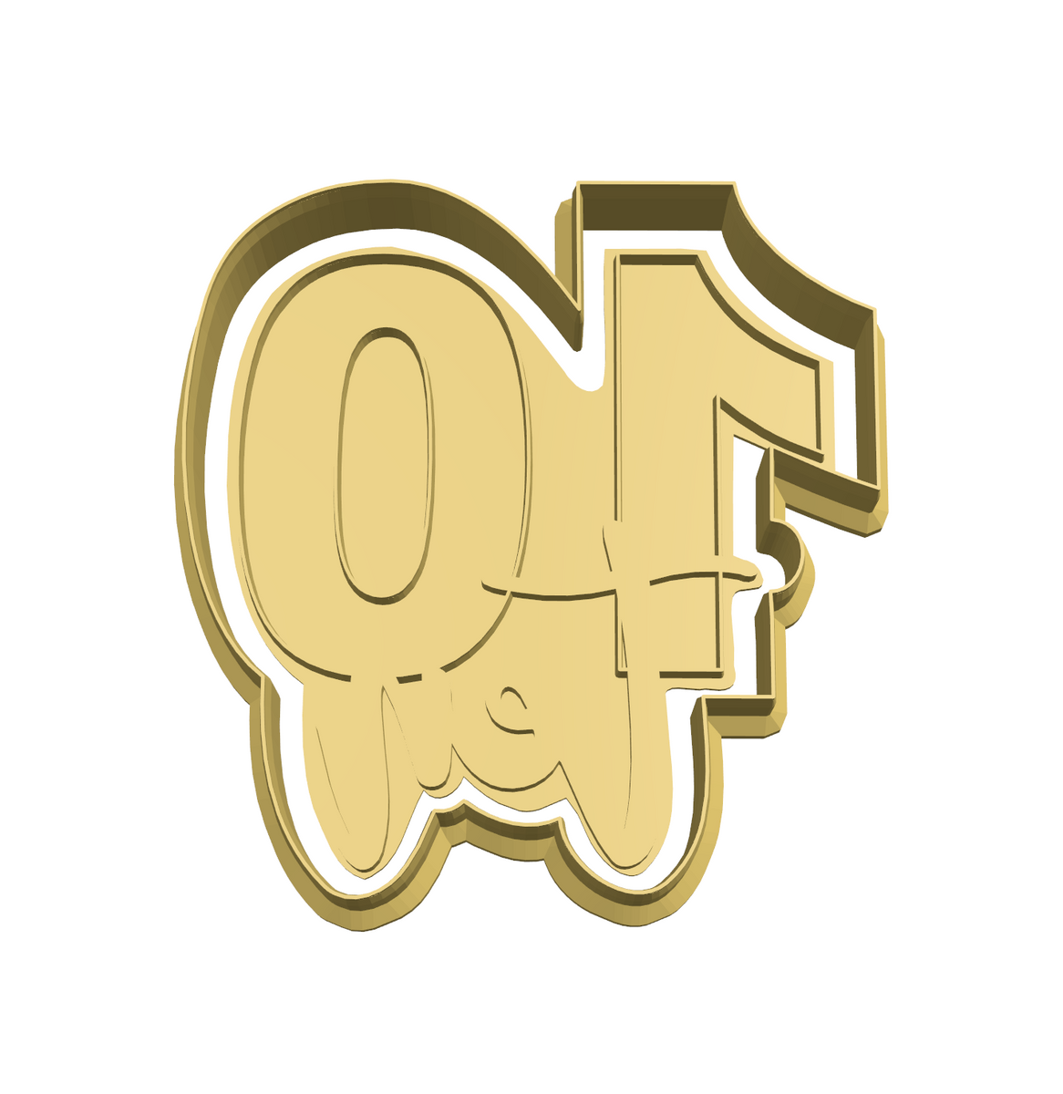 Number 10 (ten) with writing cookie cutter and stamp – Frosted Cutters